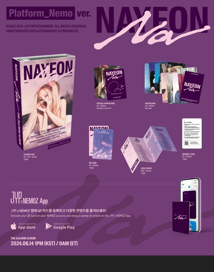 NAYEON TWICE - 2nd Mini Album NA [Platform Nemo ver.] – KPOP MARKET