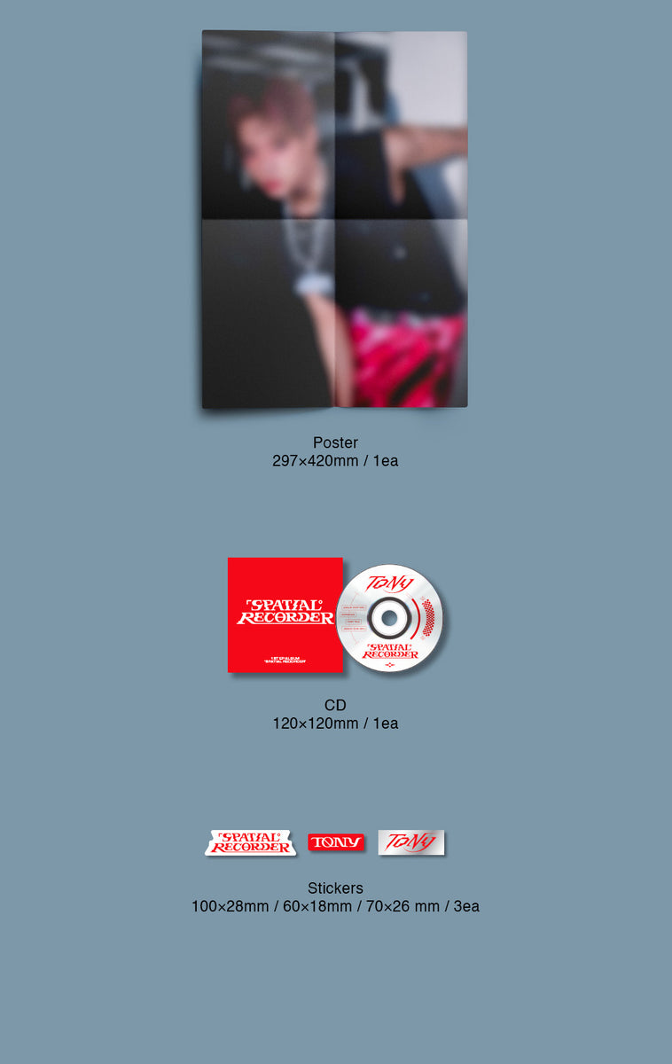 TONY - 1st EP Spatial Recorder Photobook version CD – KPOP MARKET