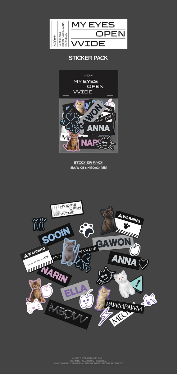 [PRE-ORDER] MEOVV 1st EP OFFICIAL MERCH - STICKER PACK – KPOP MARKET