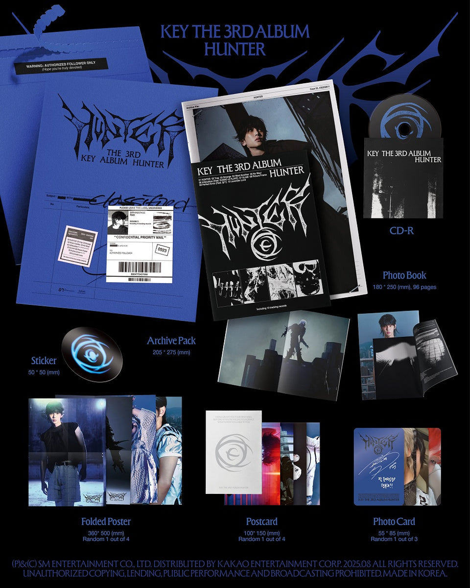 [EXCLUSIVE POB] Key - Vol.3 Hunter (Archive Ver.) CD+Pre-Order Gift ...