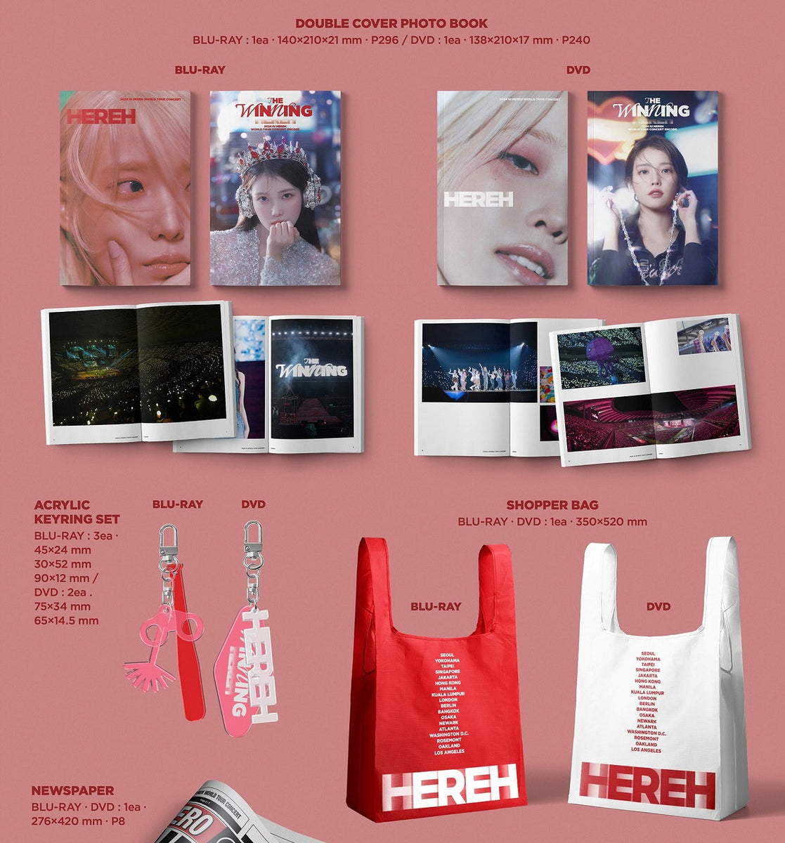 2024 IU HEREH World Tour Concert Blu-ray + DVD Set – KPOP MARKET
