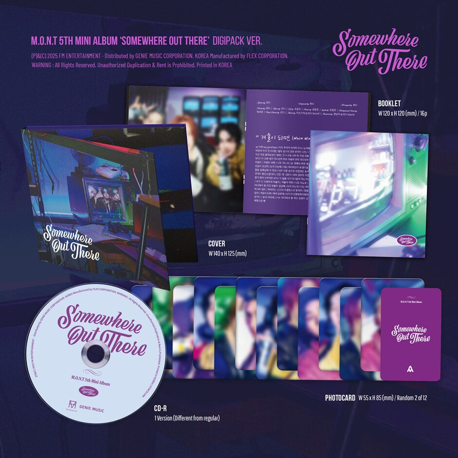 M.O.N.T MONT - Somewhere Out There [DIGIPACK VER.] – KPOP MARKET