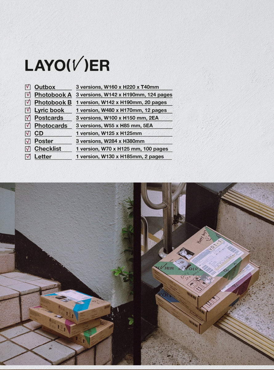 [WEVERSE SHOP POB] V BTS - Layover Album SET + Weverse Albums ver. (4 ...