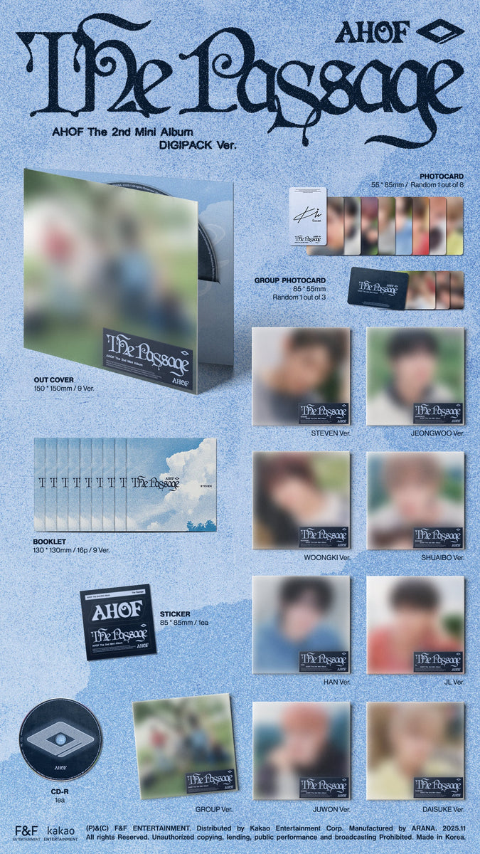 Ahof - 2nd Mini Album The Passage Digipack version CD – KPOP MARKET