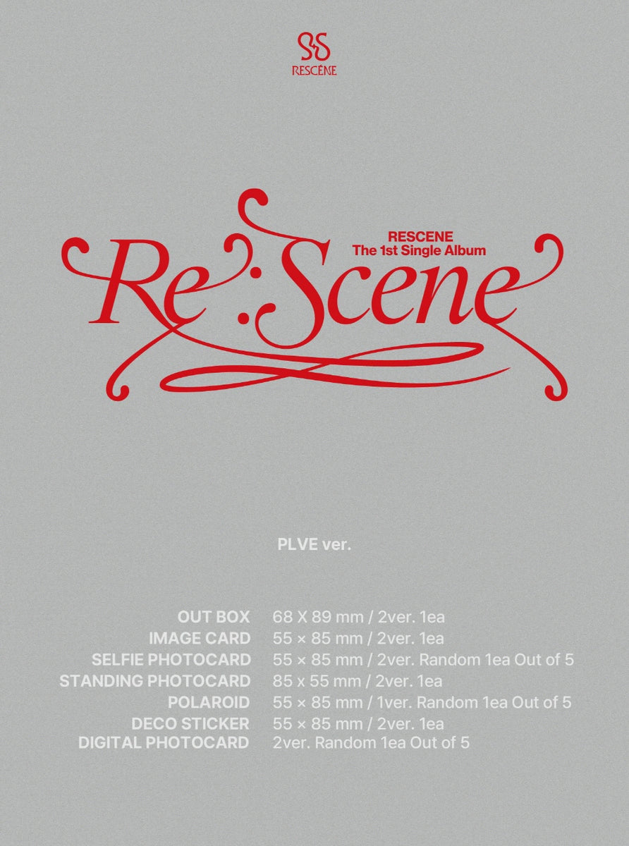RESCENE - 1st Single Album Re:Scene PLVE version – KPOP MARKET [Hanteo ...