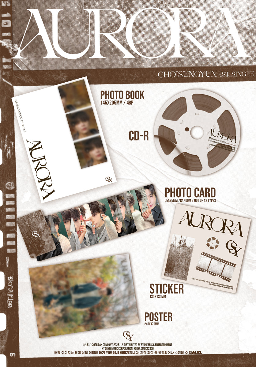 Choi Sung Yun - 1st Single Album Aurora CD – KPOP MARKET