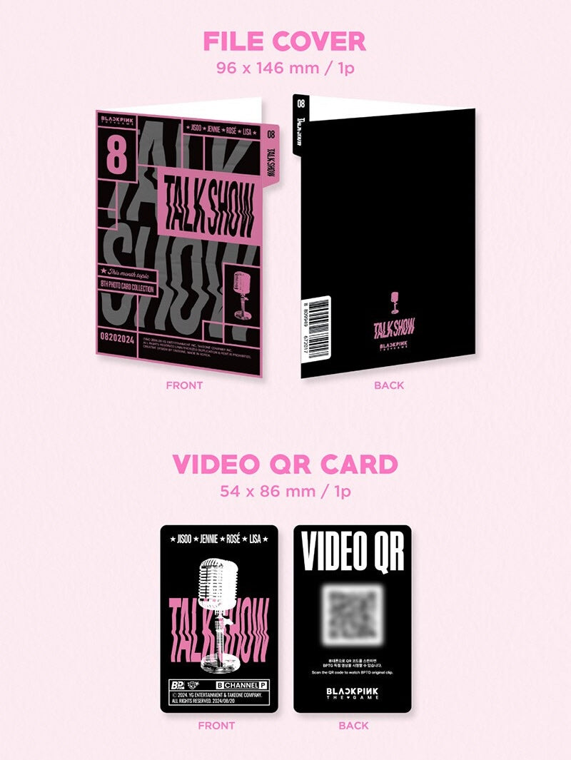 BLACKPINK : THE GAME PHOTO CARD COLLECTION [TALK SHOW] – KPOP MARKET