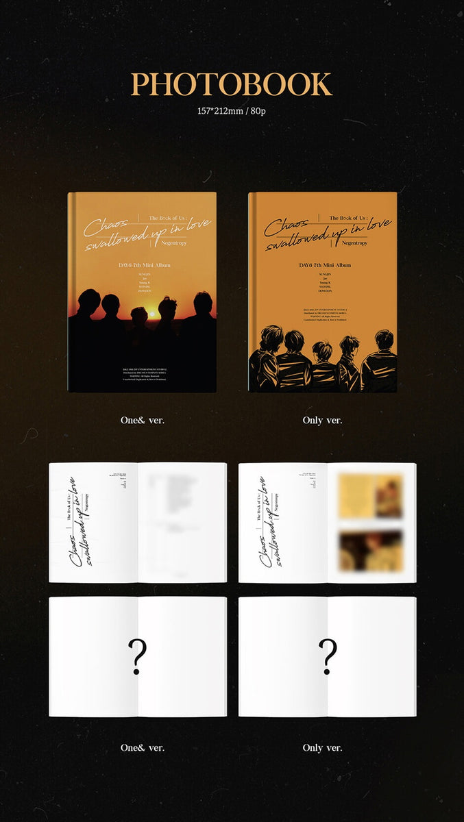 DAY6 - 7th Mini Album The Book of Us : Negentropy [2 ver. Set] – KPOP ...