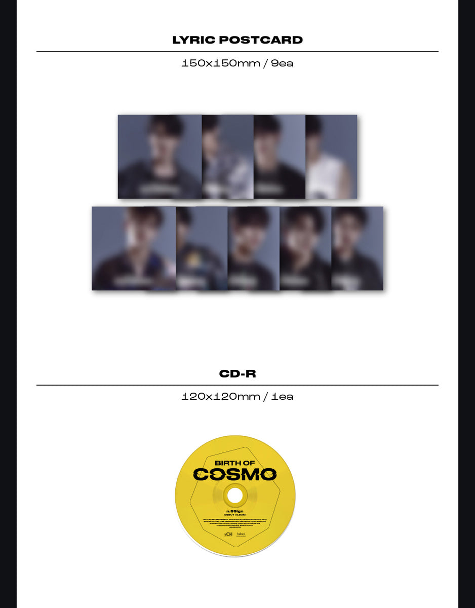 n.SSign - DEBUT ALBUM : BIRTH OF COSMO [FOR COSMO ver.] – KPOP MARKET