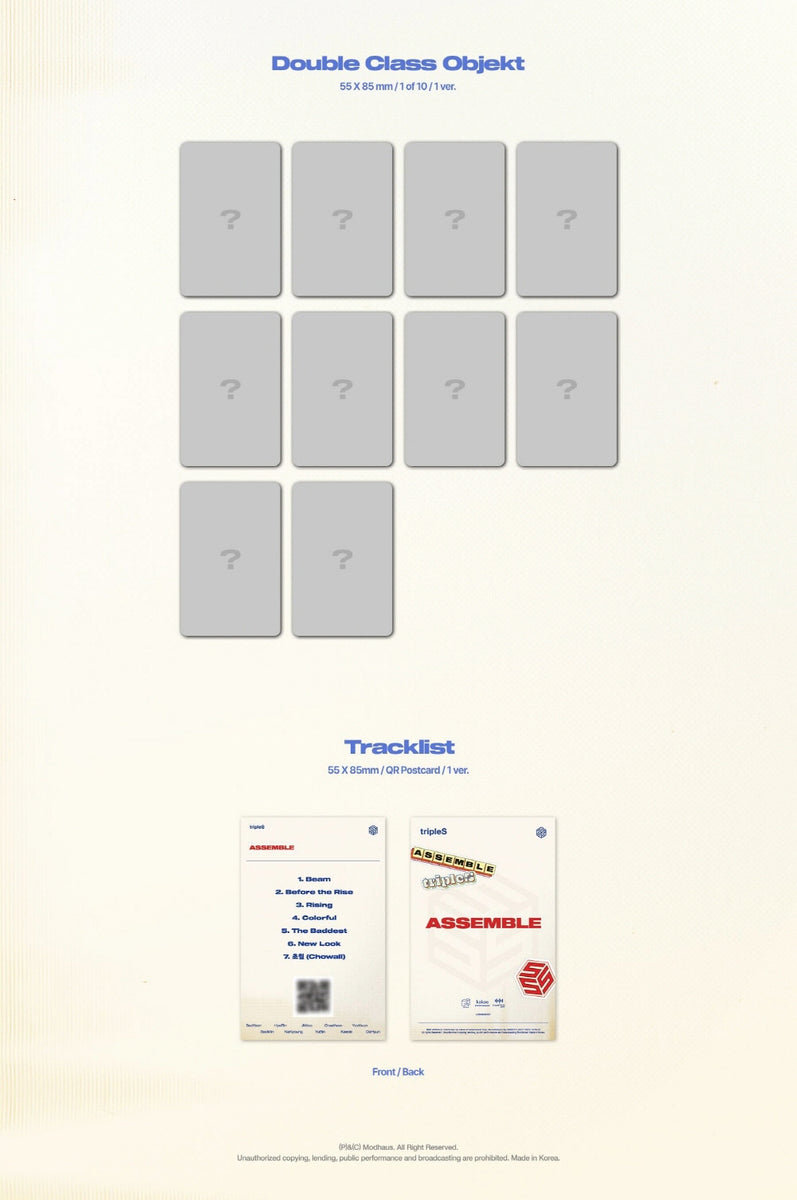 tripleS - ASSEMBLE [Objekt Music Album] – KPOP MARKET