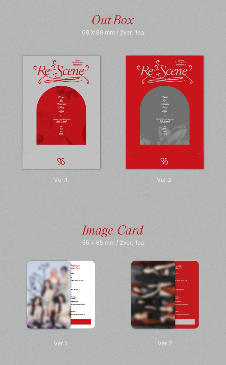 RESCENE - 1st Single Album Re:Scene PLVE version – KPOP MARKET [Hanteo ...