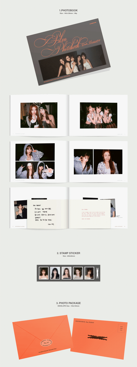 [WEVERSE EXCLUSIVE POB] LE SSERAFIM FILM PHOTOBOOK : Dear, FEARNOT ...