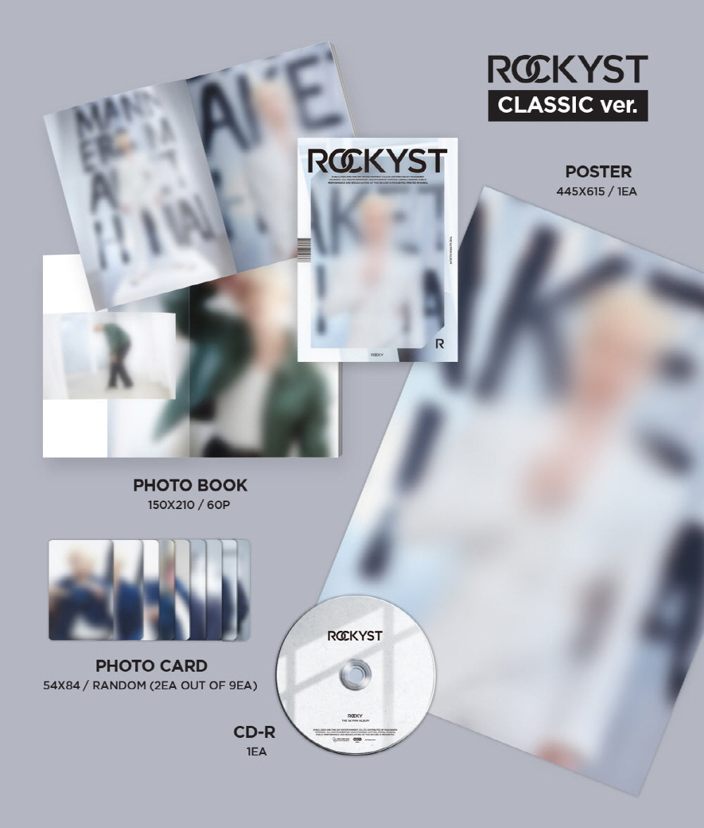 ROCKY - ROCKYST (1st Mini Album) CD+Folded Poster – KPOP MARKET [Hanteo ...