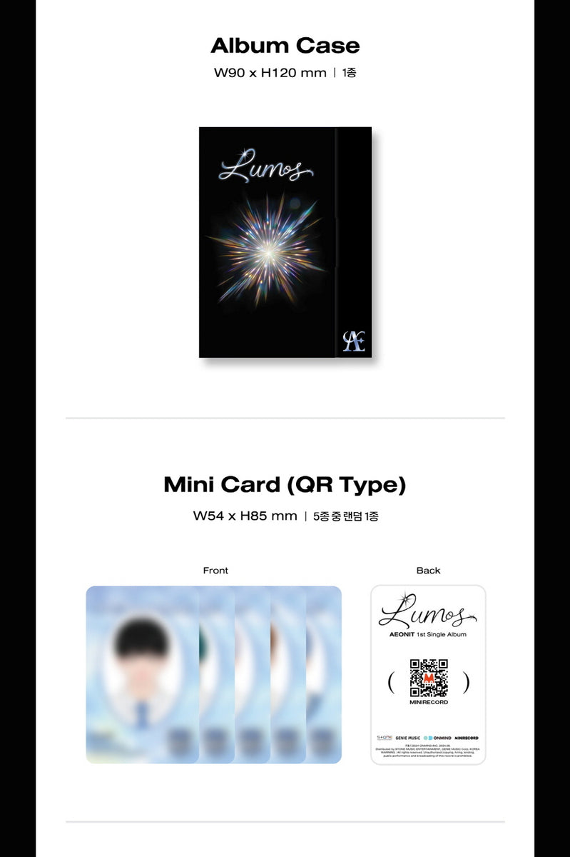 AEONIT - 1st Single Album LUMOS – KPOP MARKET