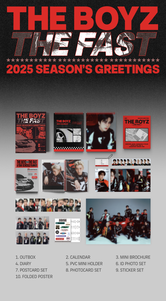 The Boyz The Fast 2025 Season's Greetings+Pre-Order Gift – KPOP MARKET