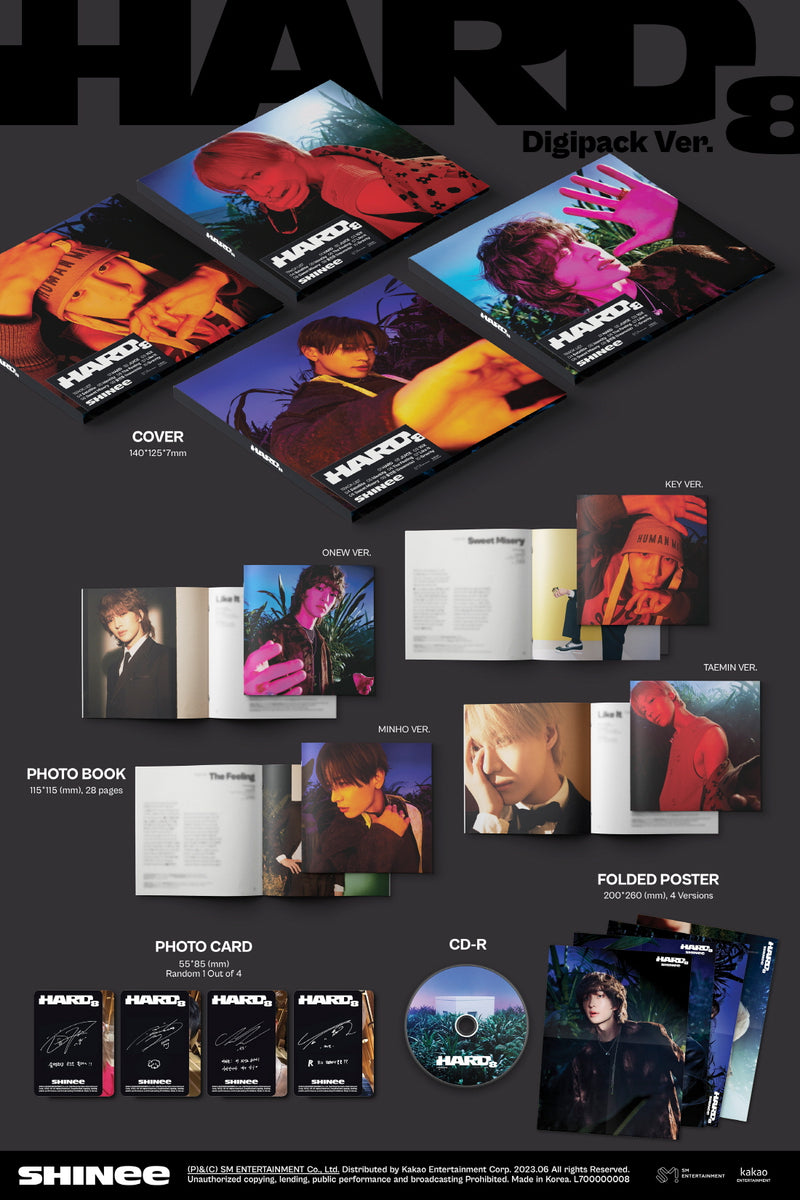 SHINee - HARD [Digipack ver.] Album+Free Gift – KPOP MARKET