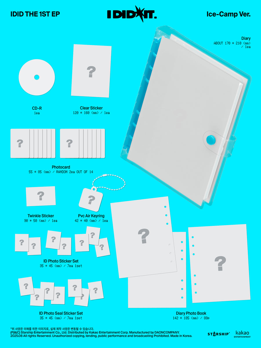 Idid - 1st Mini Album I Did It Ice-Camp Special Edition version CD ...