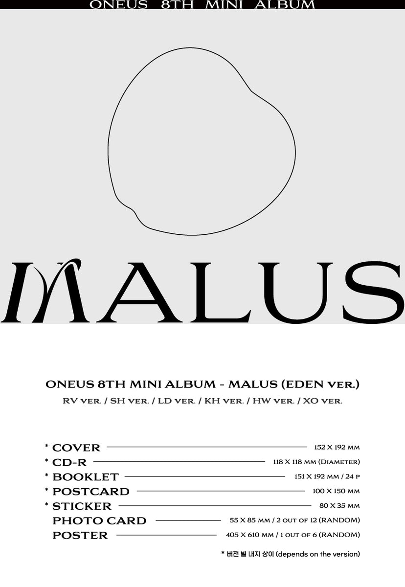 ONEUS - 8th Mini Album MALUS [EDEN ver.] – KPOP MARKET