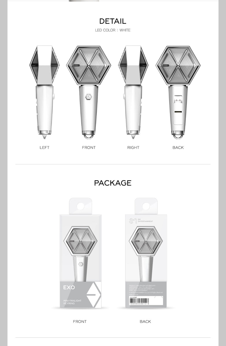 [Keyring] EXO - EXO MINI FANLIGHT KEYRING – KPOP MARKET