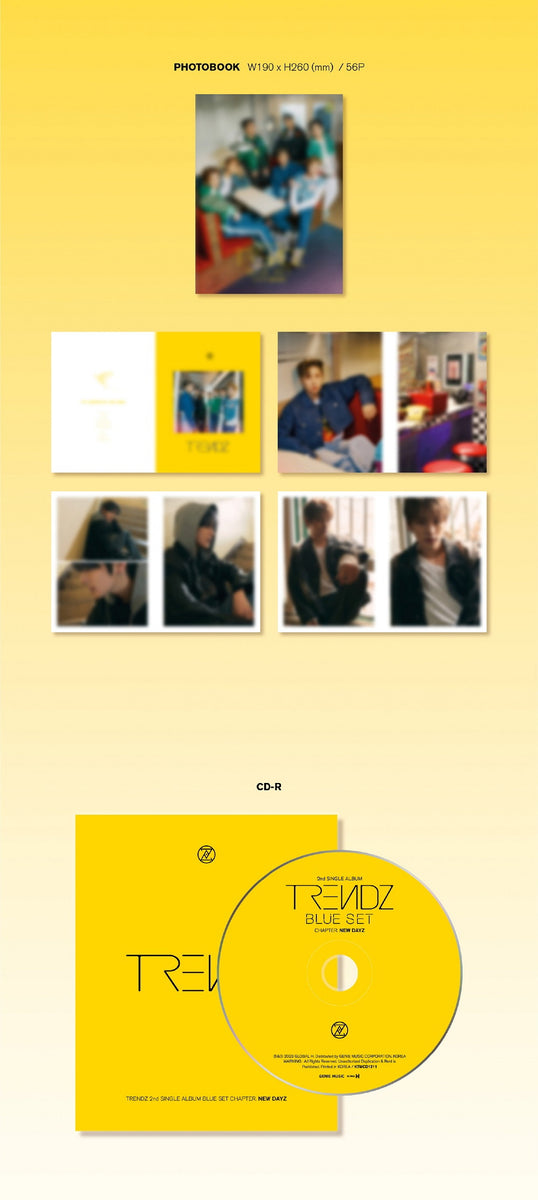 TRENDZ - 2nd Single Album BLUE SET Chapter. NEW DAYZ CD – KPOP MARKET