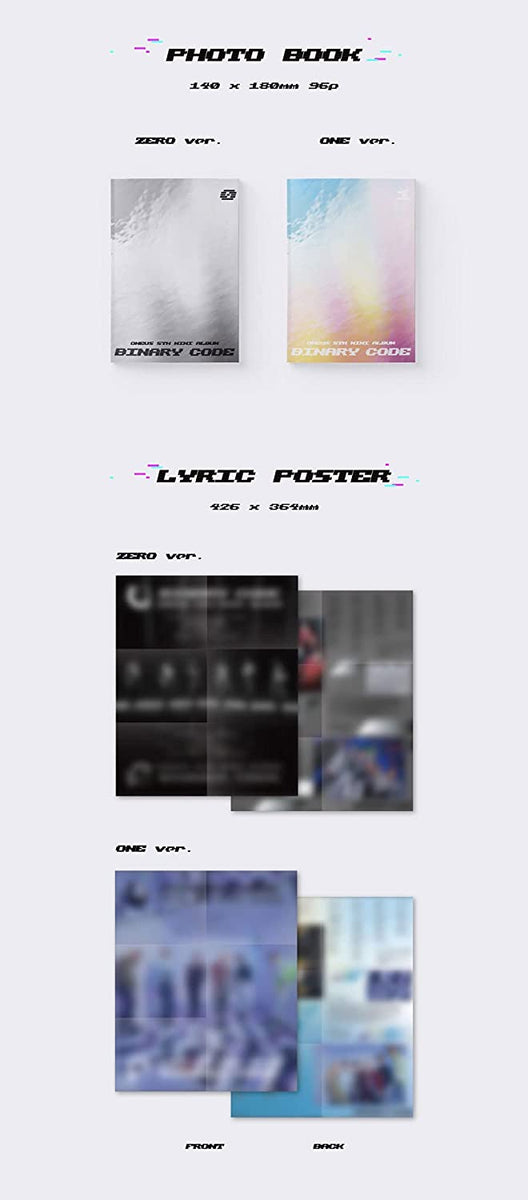 ONEUS - BINARY CODE (5th Mini Album) Album+Extra Photocards Set – KPOP ...