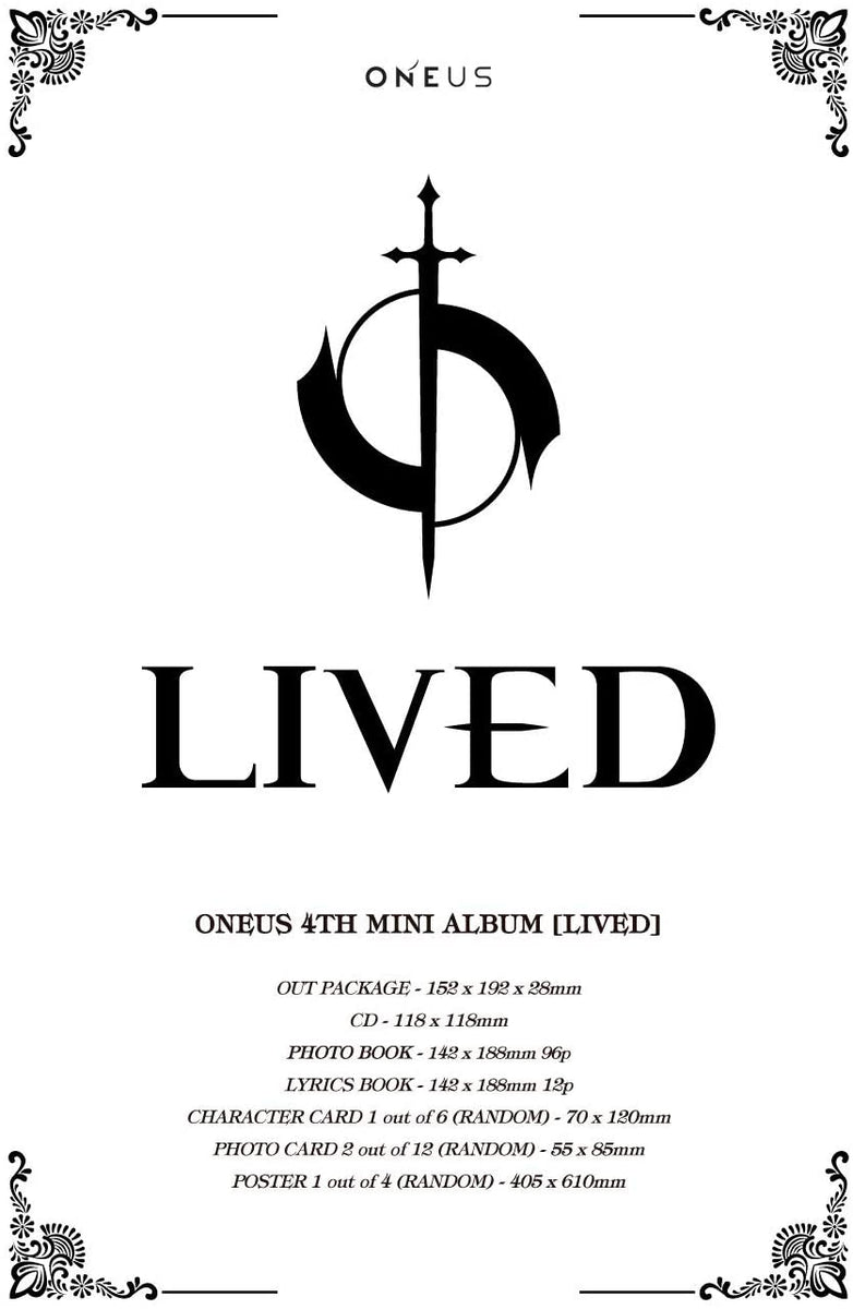 ONEUS - Lived (4th Mini Album) Album+Extra Photocards Set – KPOP MARKET