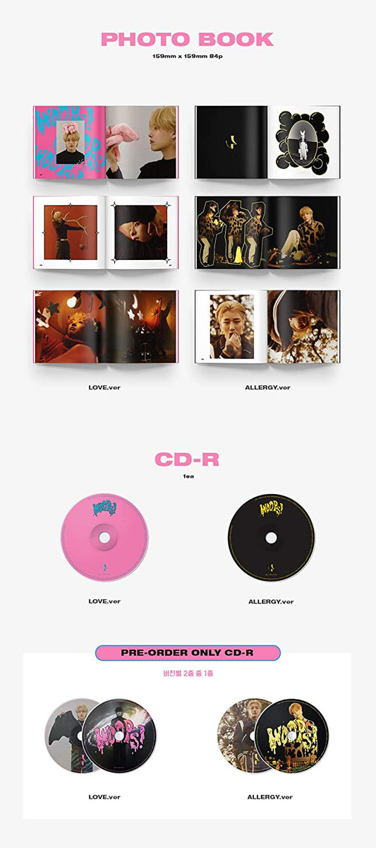 WOODZ - WOOPS! Album+Pre-Order Benefit (Random Ver.) – KPOP MARKET